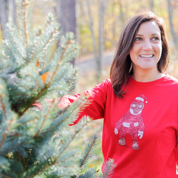 Hazmat Santa Long-Sleeve Unisex T-Shirt - Calamityware®