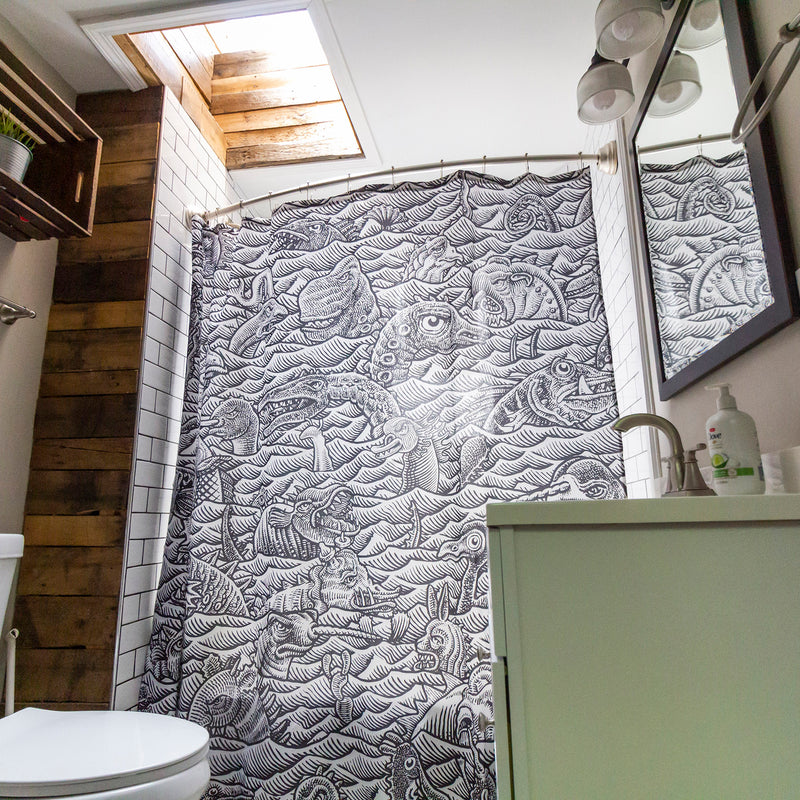 Sea Monster Shower Curtain - Calamityware®